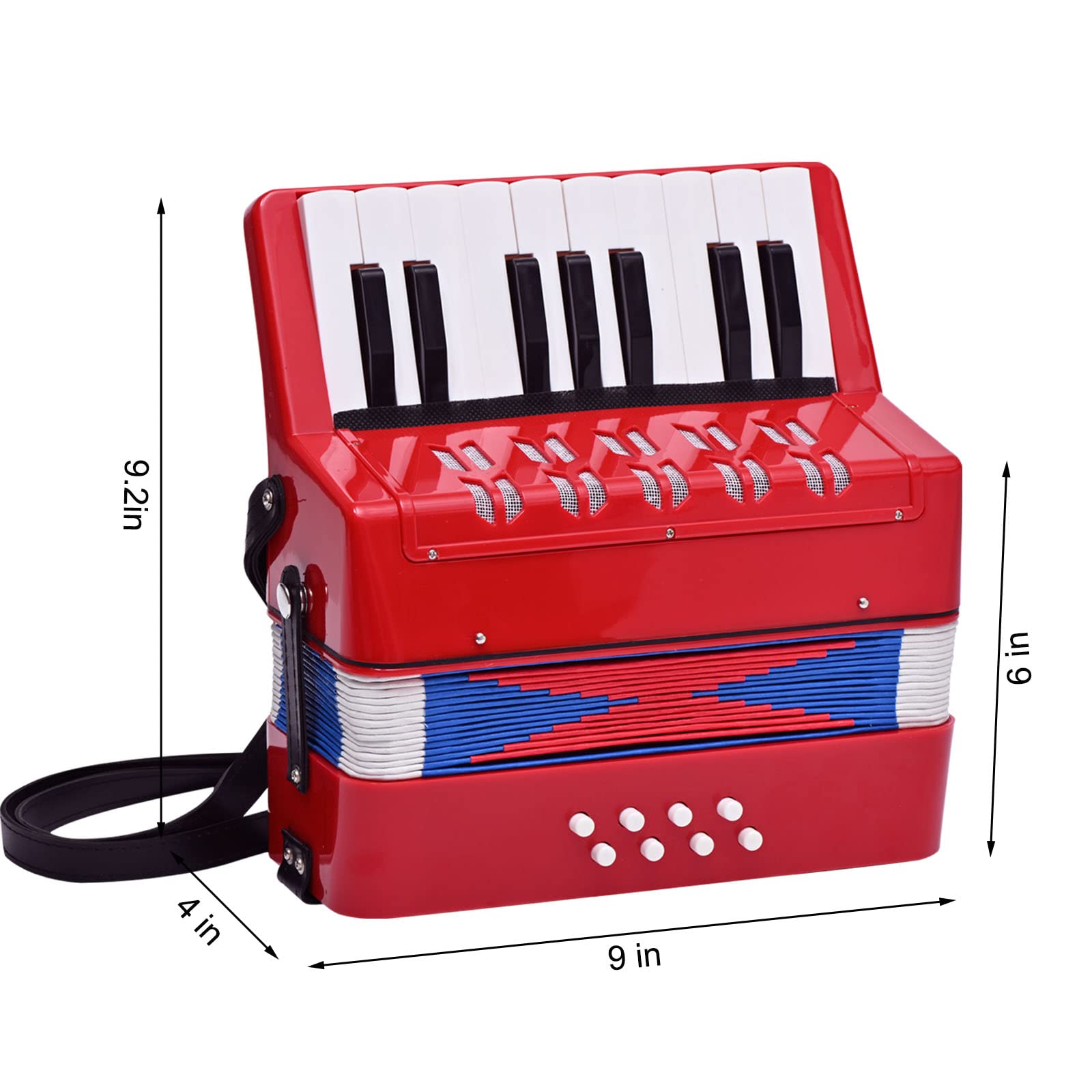 Mua Accordion 17 Keys Mini Accordian,Musical Instrument,8 Bass Button ...