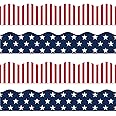 Amazon.com: Whaline 69Ft 4th of July Bulletin Board Borders 60 Sheet ...