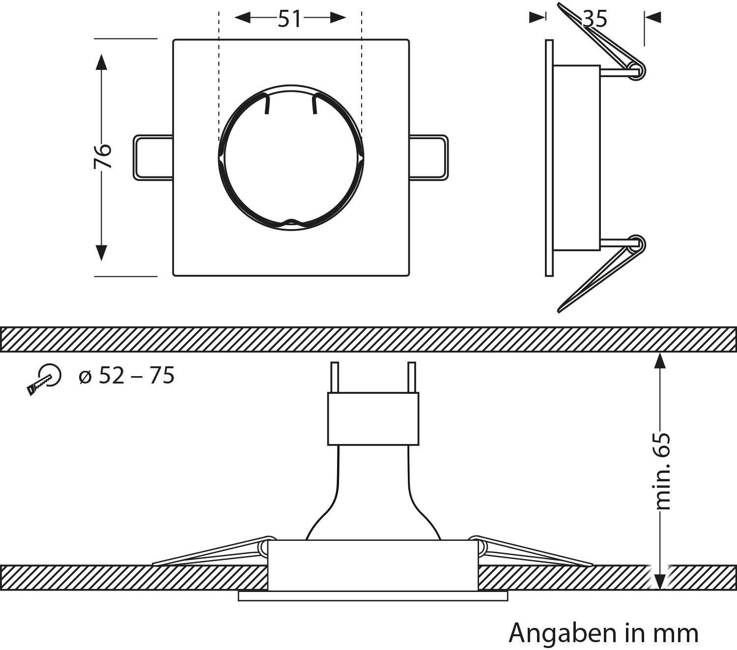 ledscom Recessed Light Mounting Frame RIR Recessed Light Mounting Frame ...