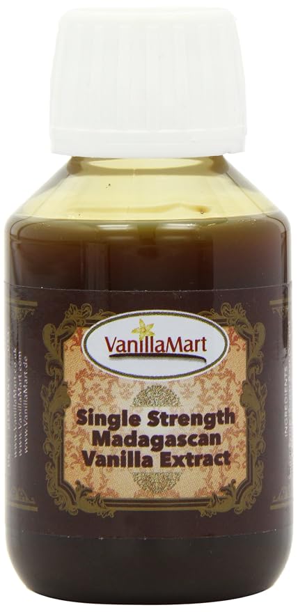 VanillaMart Single Strength Madagascan Vanilla Extract 100 ml: Amazon ...