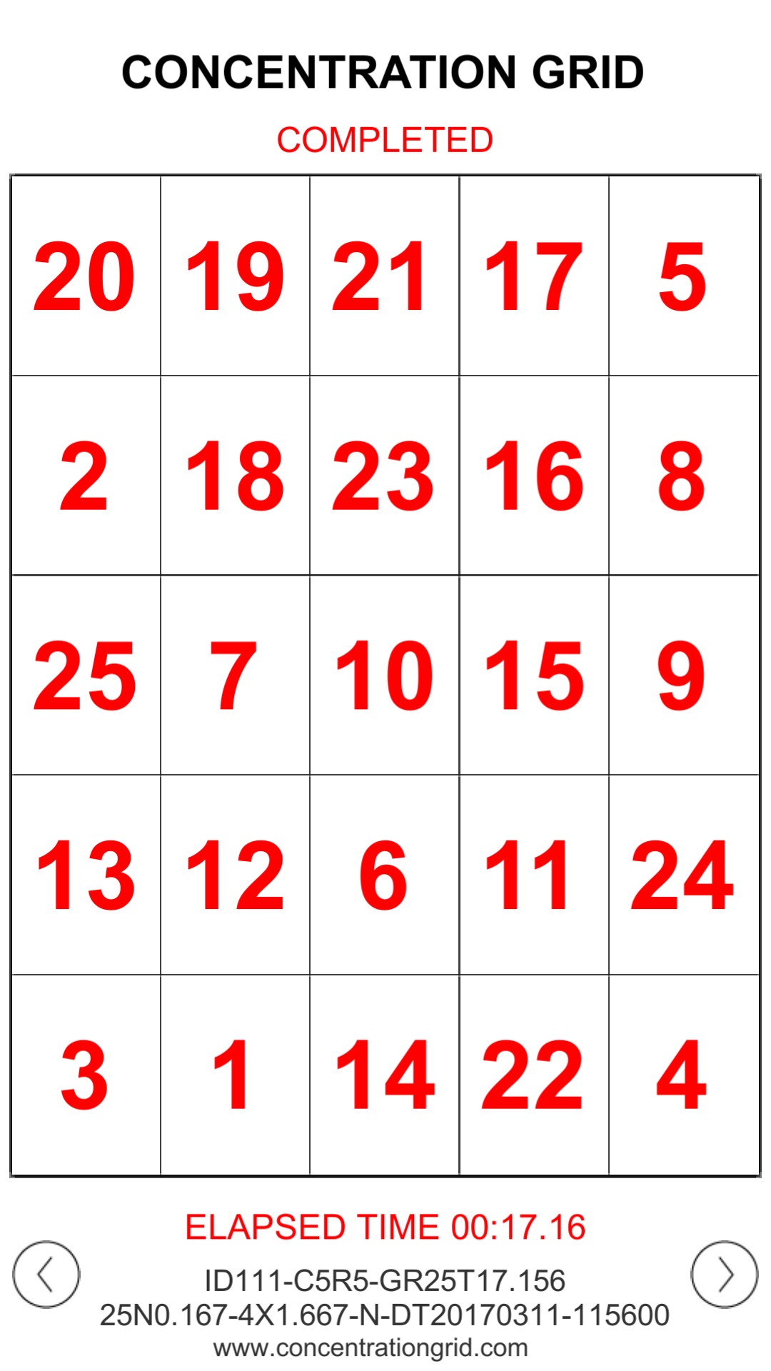 Concentration Grid - mental focus grids:Amazon.in:Appstore for Android