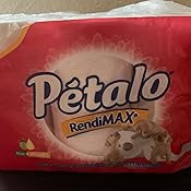 Pétalo Rendimax Papel Higiénico con Aloe y Vitamina E, color Blanco, 12 ...