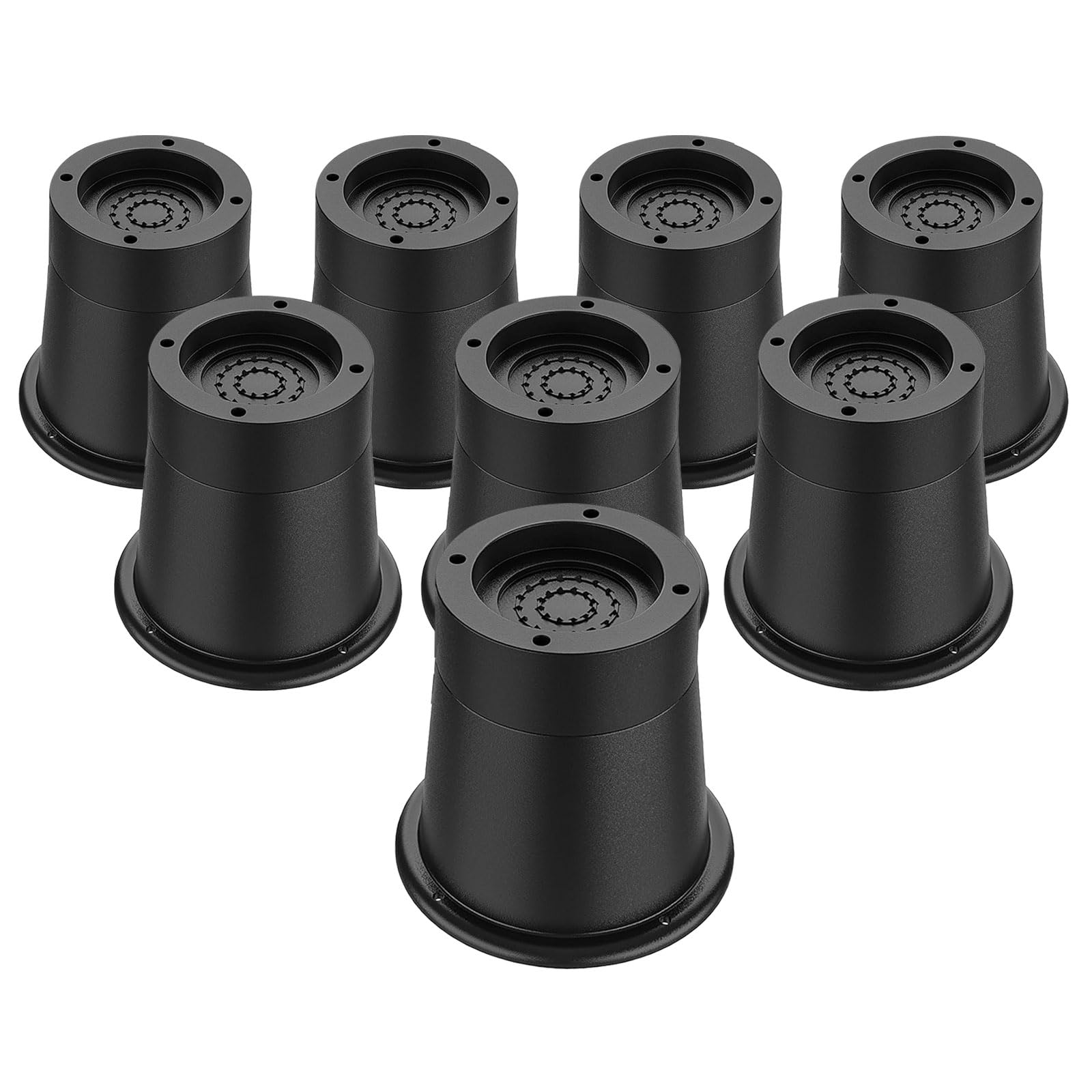 ANNKUT Round Bed Risers 3 inch Heavy Duty,Elevation in Heights 2 or 3 ...