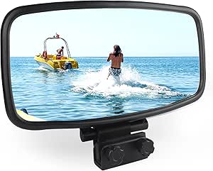 Amazon.com: Universal Marine Mirror (7" x 14"), Wide-Angle Convex Boat ...