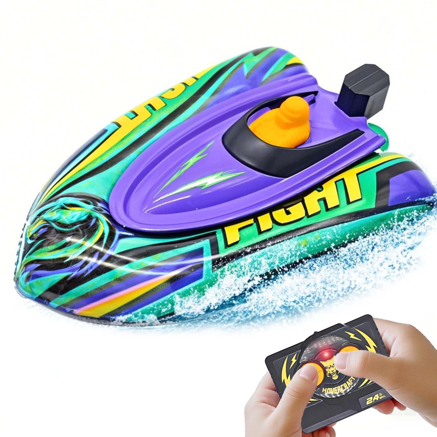 LAFALA Remote Control Boat for Kids with Inflatable Bumper Rechargeable ...