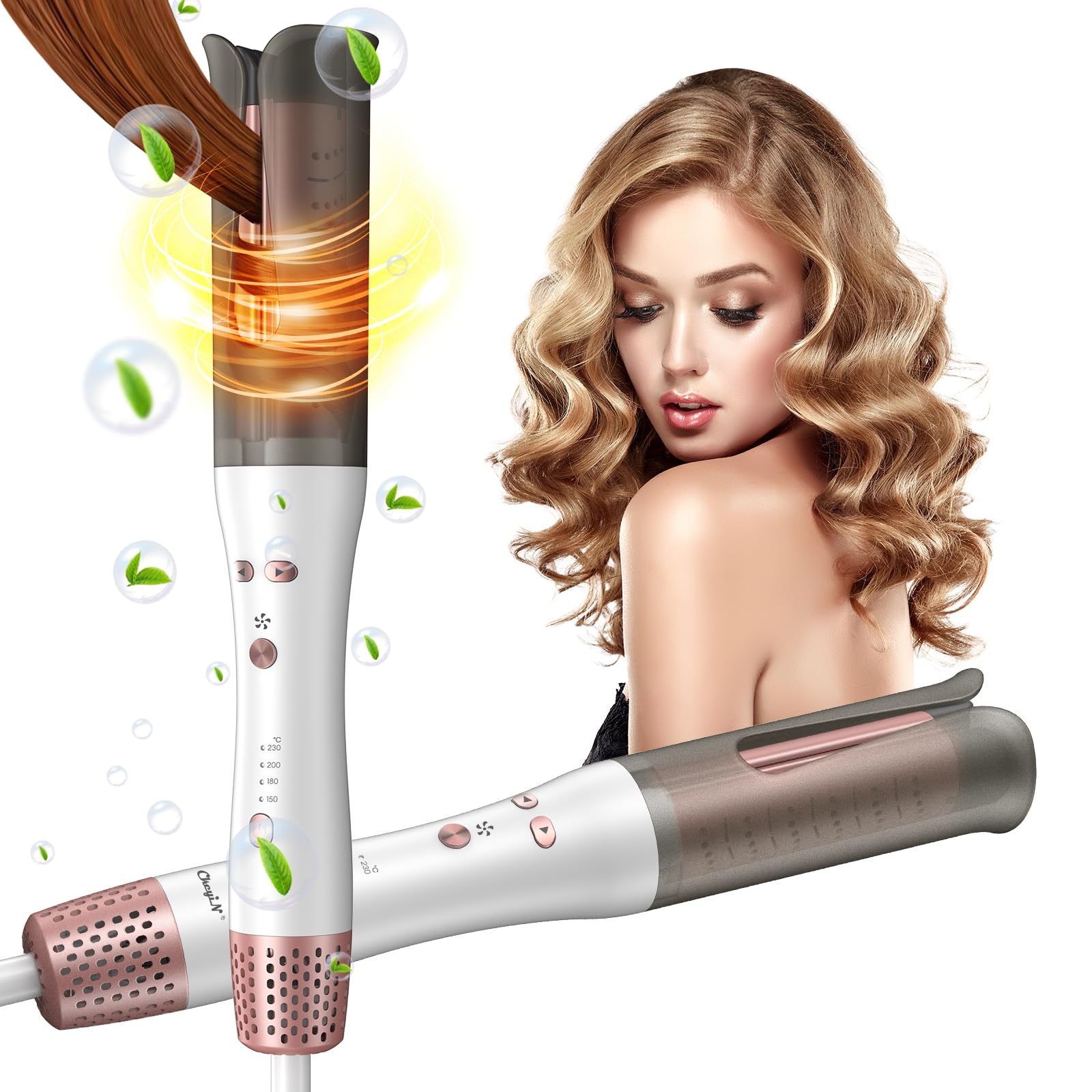 Mua CkeyiN Automatic Curling Iron,Professional Anti-Tangle Auto Hair ...