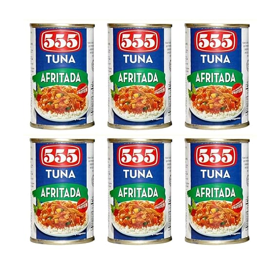 Amazon.com : 555 Tuna Afritada Tuna Flakes in Tomato Sauce with ...