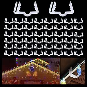 Amazon.com: jixsloft Plastic Christmas Light Hanger Clips, Fascia Board ...