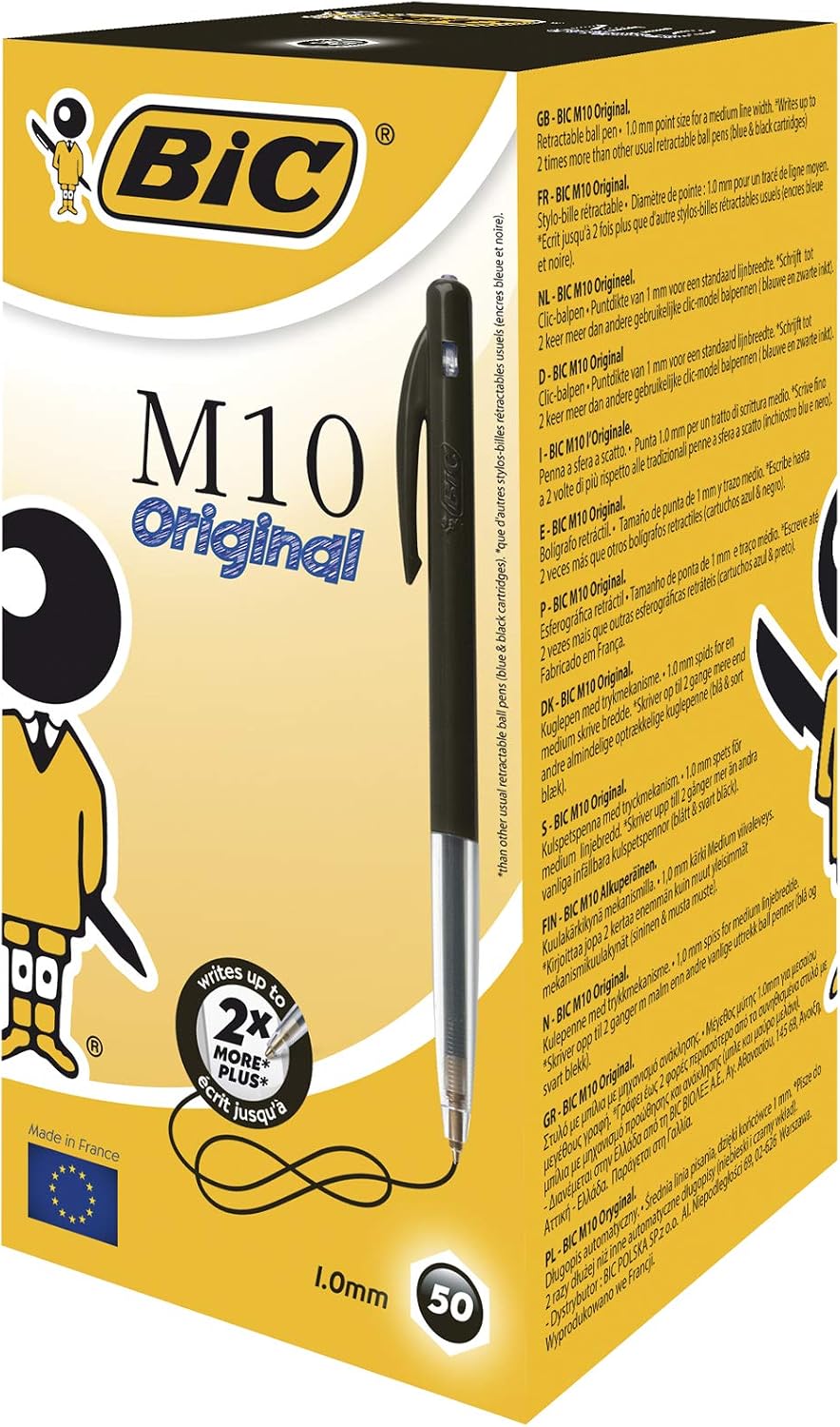 BIC M10 Original Ballpoint Pens Black 50 Box: Amazon.co.uk: Welcome