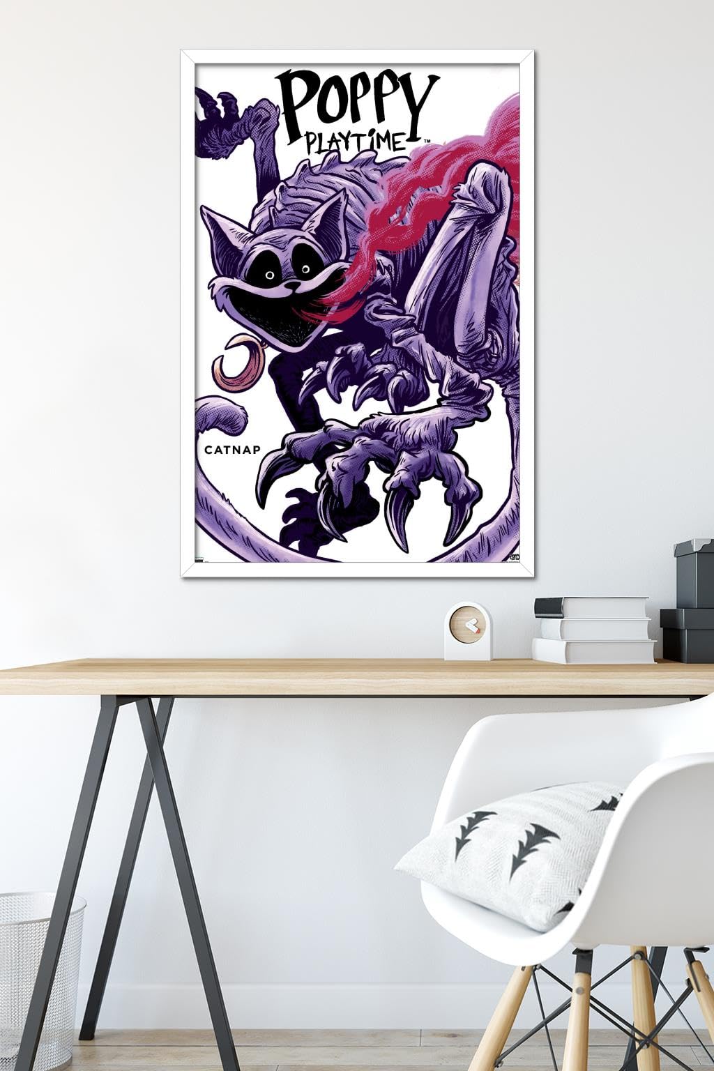 Trends International Poppy Playtime - CatNap Feature Series Wall Poster, 22.37" X 34.00", White ...