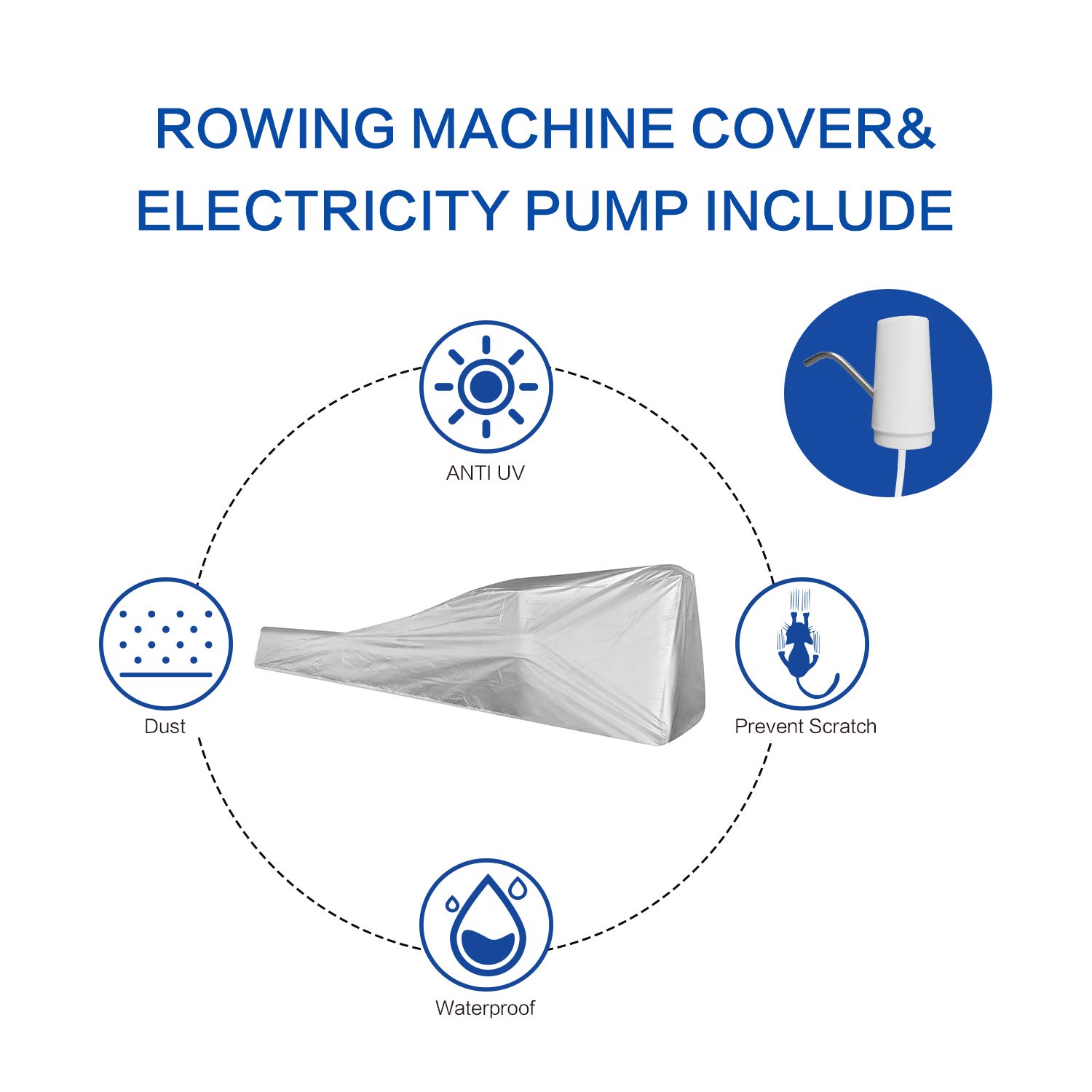 Mua Mr. Captain Rowing Machine for Home Use,Water Resistance Natural ...