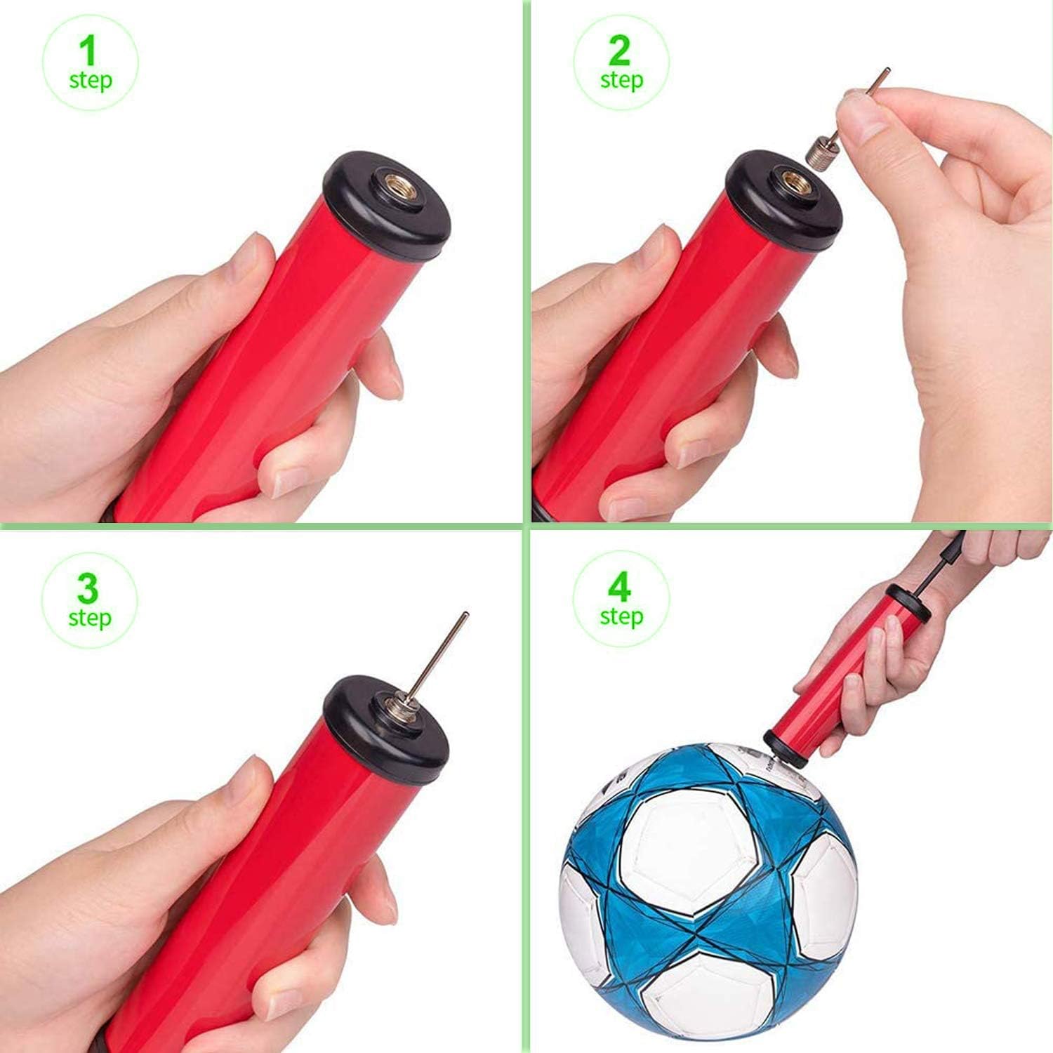 XCOZU 10 Pack Ball Needle with Side Holes, Stainless Steel Ball Pump ...