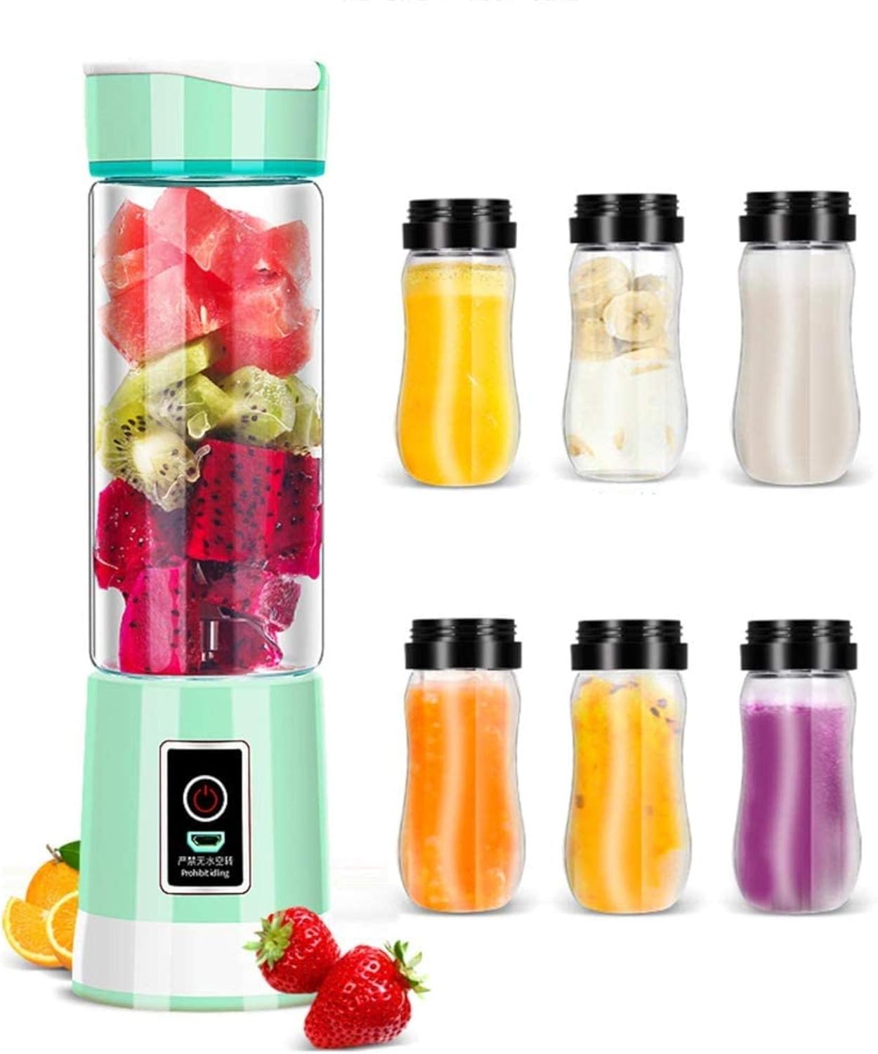 Persönlicher Mixer für Shakes und Smoothies, 500 ml kleine tragbare ...