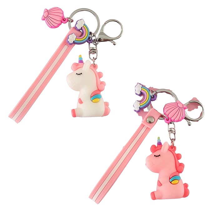 Ready Shop Go 3D Unicorn Keychains for girls bag charm Party Favors ...