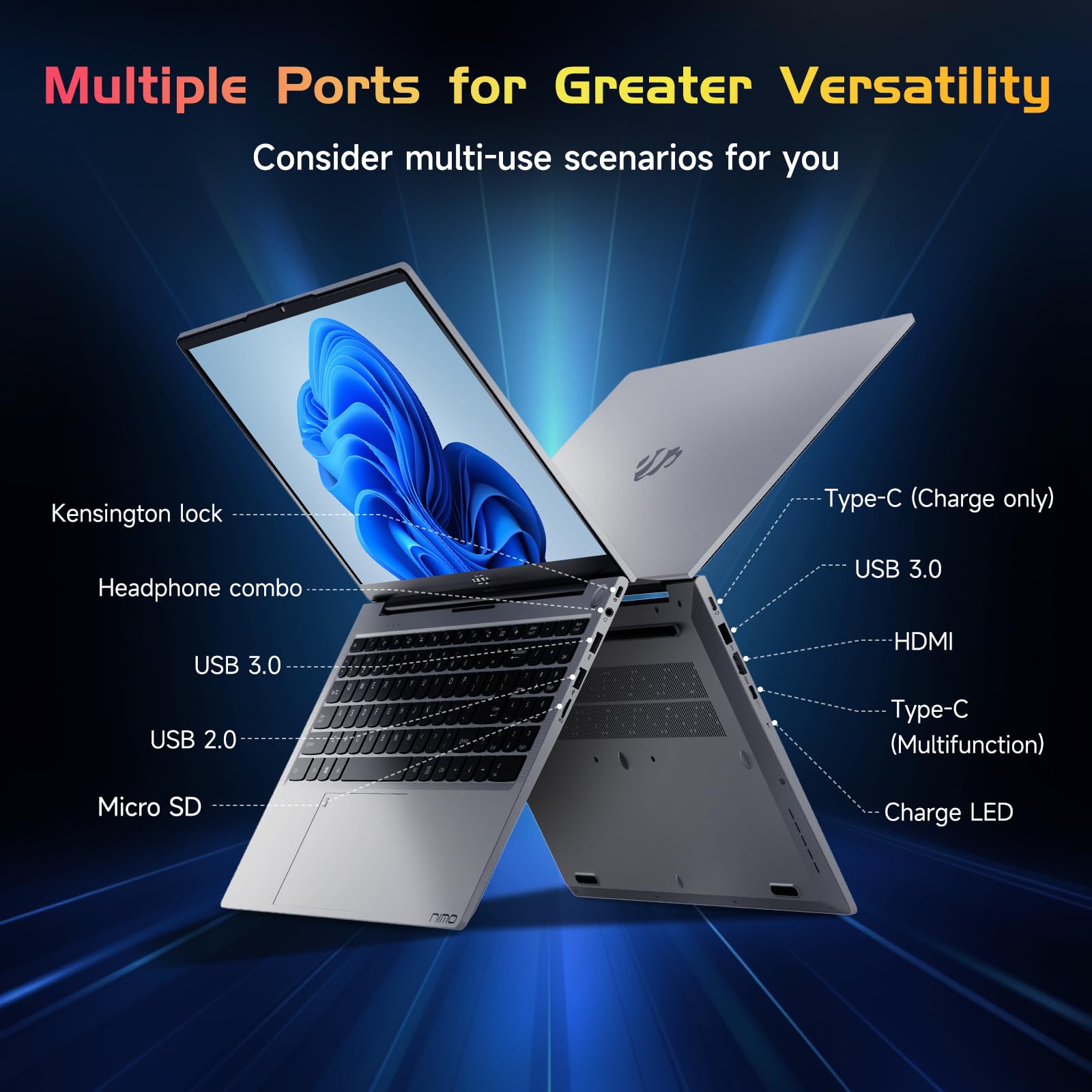 Mua Nimo 15.6 FHD Student Laptop, 16GB RAM, 1TB SSD, Intel Pentium Quad ...