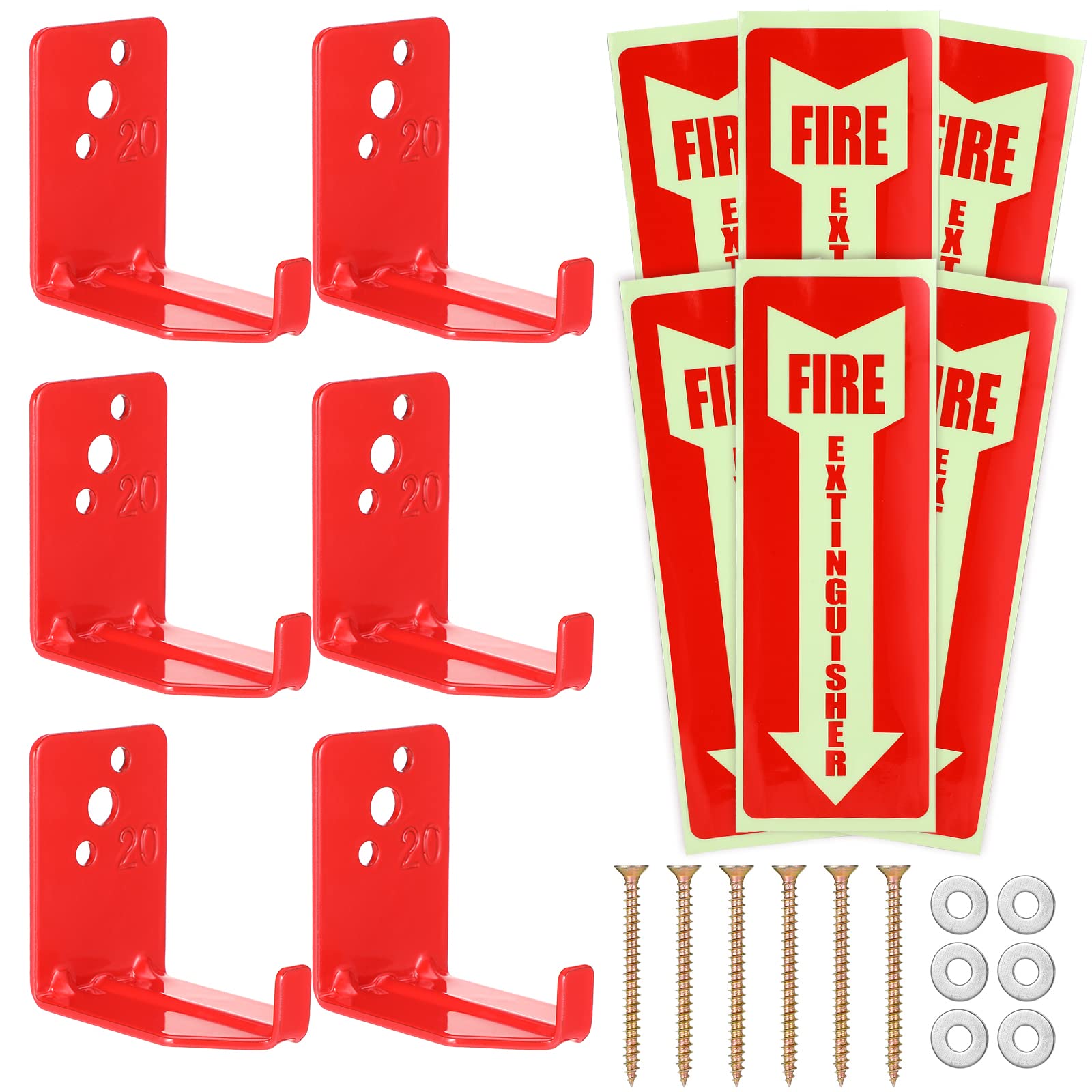 Mua 12 Pcs Fire Extinguisher Mount and Self Adhesive Fire Extinguisher ...