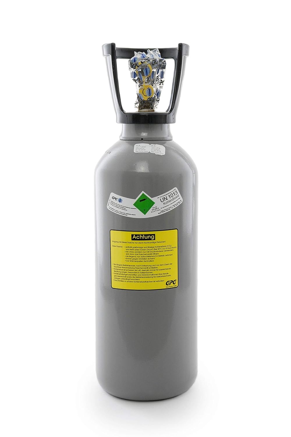 Co2-Kohlensäure Flasche 6 kg, Getränkequalität, Thekenversion/ kurze ...