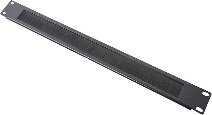 All Metal Parts 1U Brush Strip Cable Management Panel: Amazon.co.uk ...