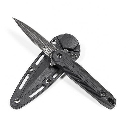 ASR Tactical Double Edge Full Tang Spear Point Blade Knkife with Sheath ...