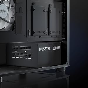 PC Case MUSETEX K2 ATX With 6 ARGB Fans & 1000W Power Supply - Tempered ...