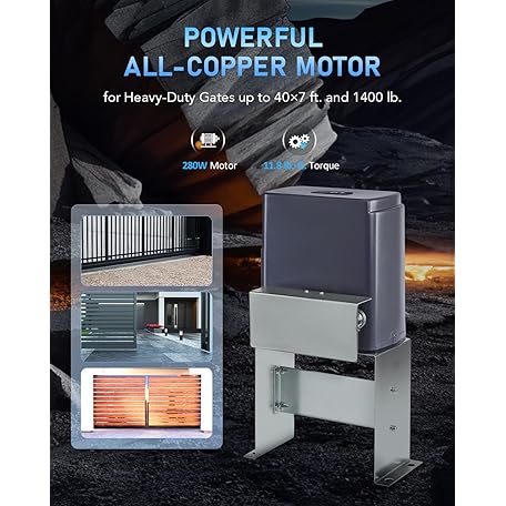 Mua CO-Z 1400 lb Automatic Sliding Gate Opener Includes 30ft Roller ...