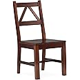 Amazon.com - Linon Home Decor Titian Chair, Antique Tobacco Finish, 17. ...