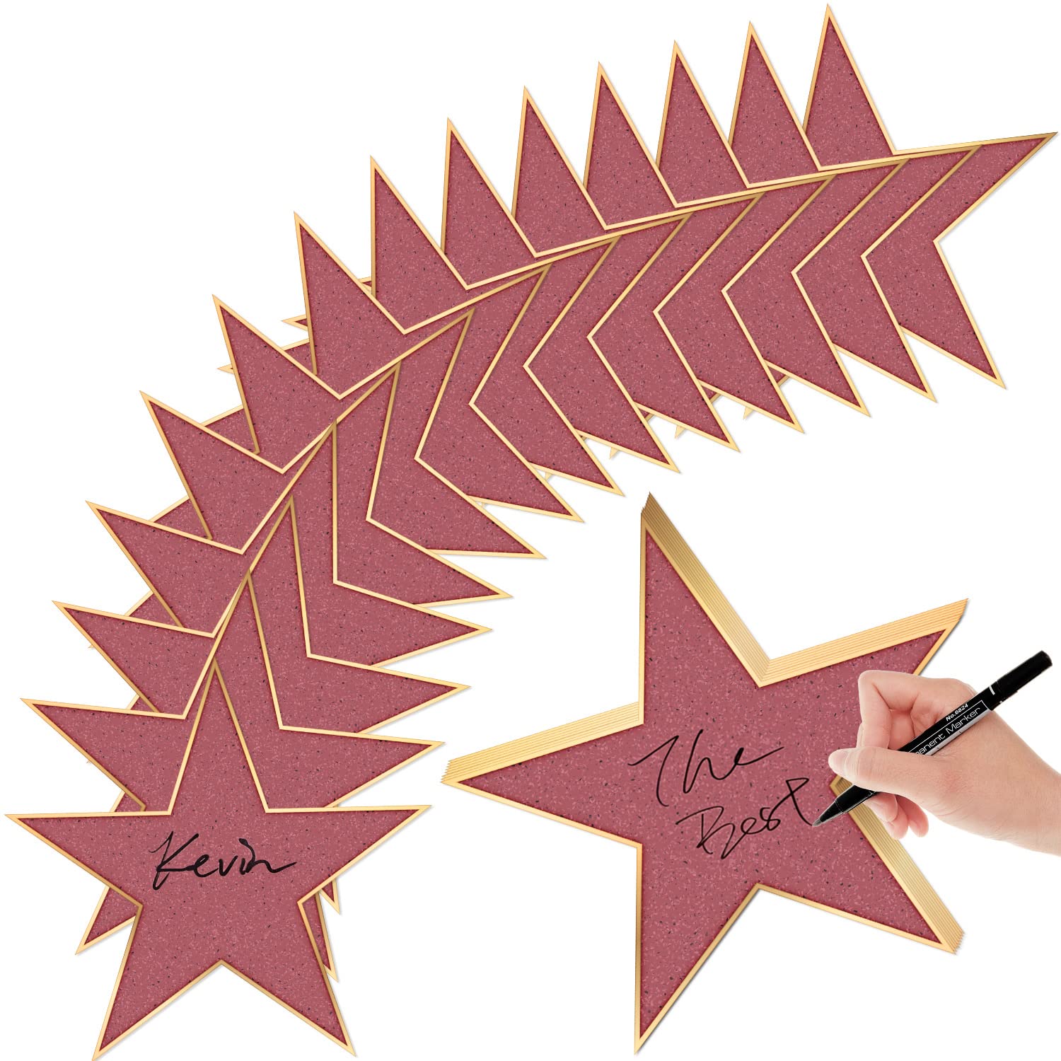 24 Pieces Movie Star Cutouts Star Cardboard Movie Night Star Paper Card ...