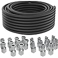 Amazon.com: 100 Ft 1/2 inch Hydraulic Hose with 20PCS 1/2" Hose JIC 37° Female & NPTF Male ...