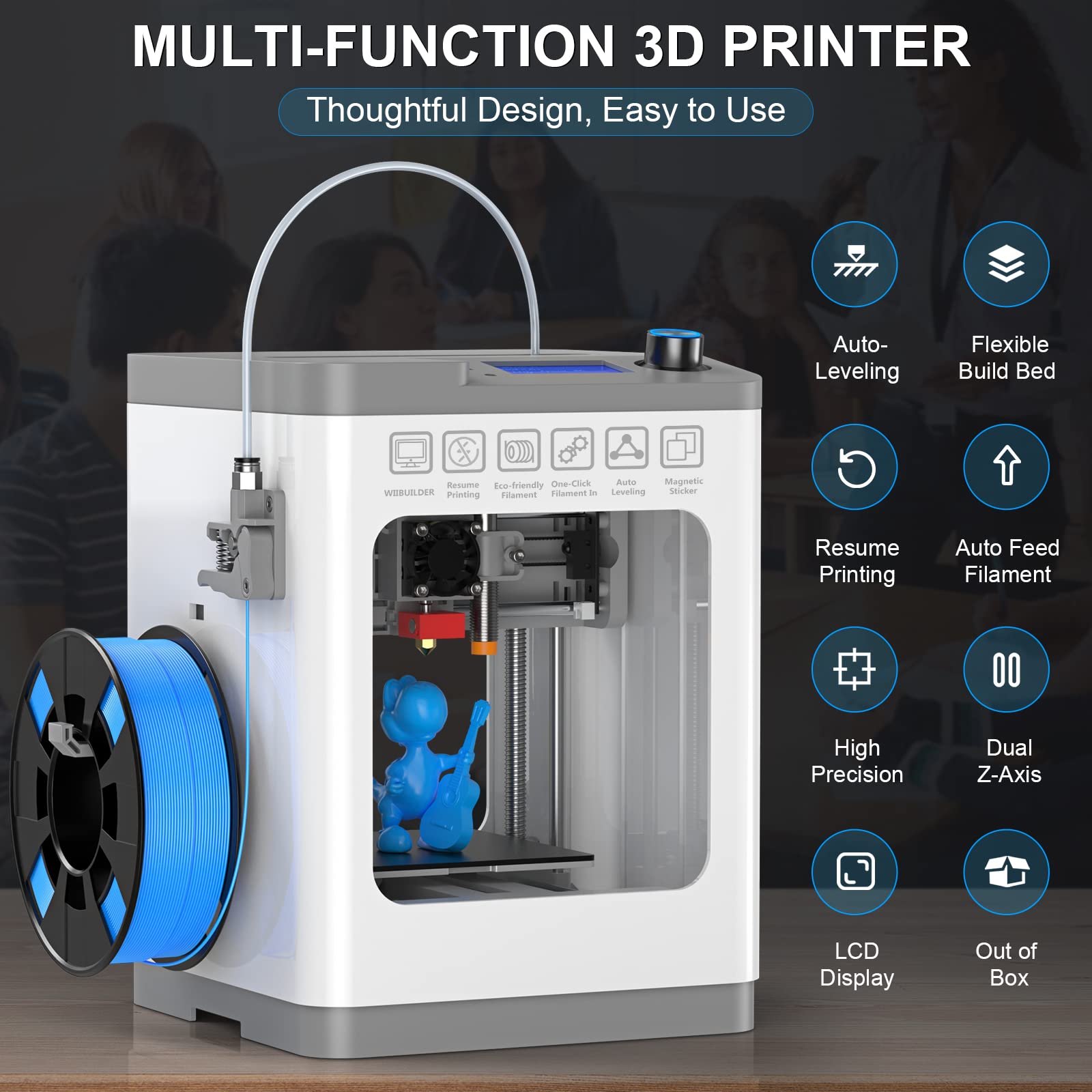 Mua WEEFUN TINA2 Mini 3D Printers, FDM 3D Printer for Beginners with Resume Printing Function ...