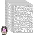 Amazon.com: 10 Sheet Cursive 1/2 Inch Small Letter Stickers, 1180Pcs 0. ...