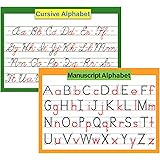 Amazon.com: ABC Alphabet - Cursive Chart & Manuscript Poster ...