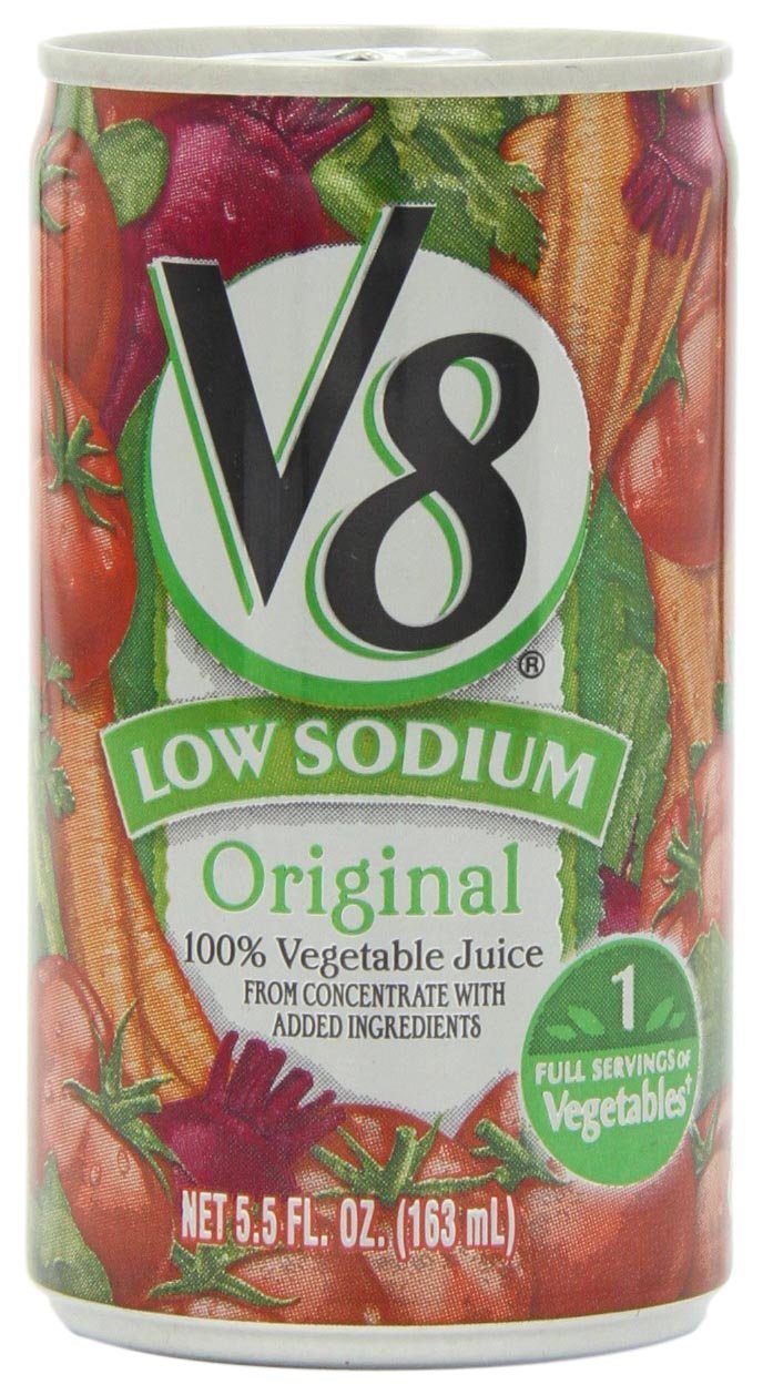 Amazon.com: V8 Original Low Sodium 100% Vegetable Juice, 5.5 oz. Can ...