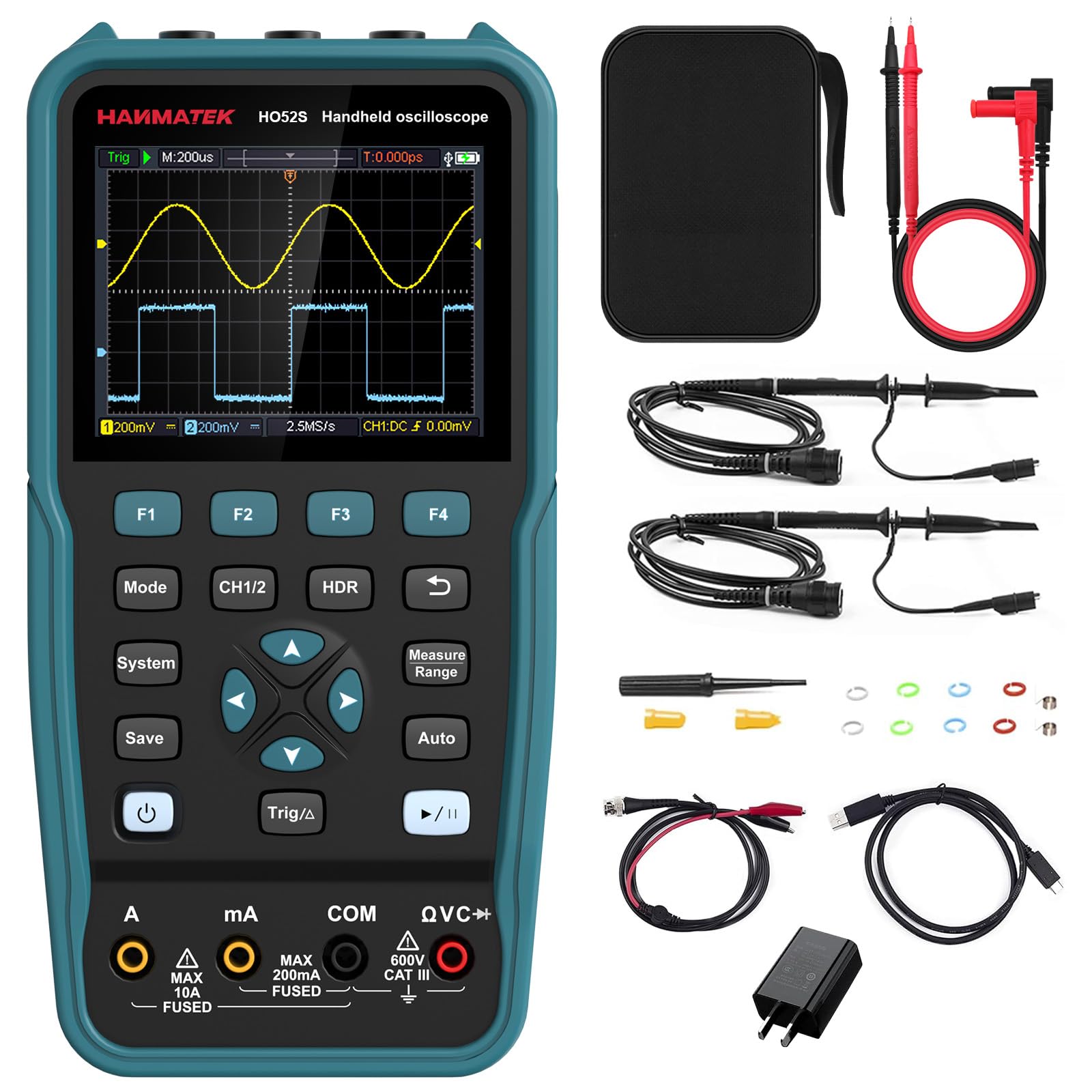 Mua HANMATEK HO52S Digital Oscilloscope 50Mhz Bandwidth, 2 Channel 3 in ...