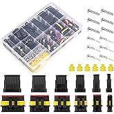 Amazon.com: HiseNook 5 Kit Waterproof Electrical Wire Cable 2 Pin Way ...