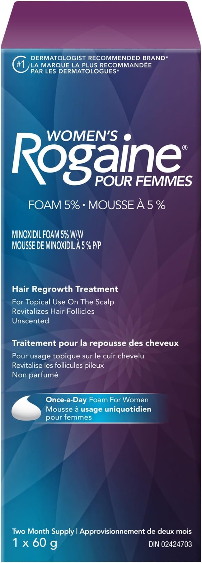 Rogaine Women's Rogaine 5% Minoxidil Foam - Once-a-day Hair Loss ...