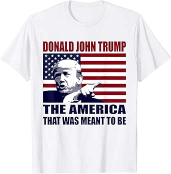 Amazon.com: Support Donald Trump President American Patriotic T-Shirt ...