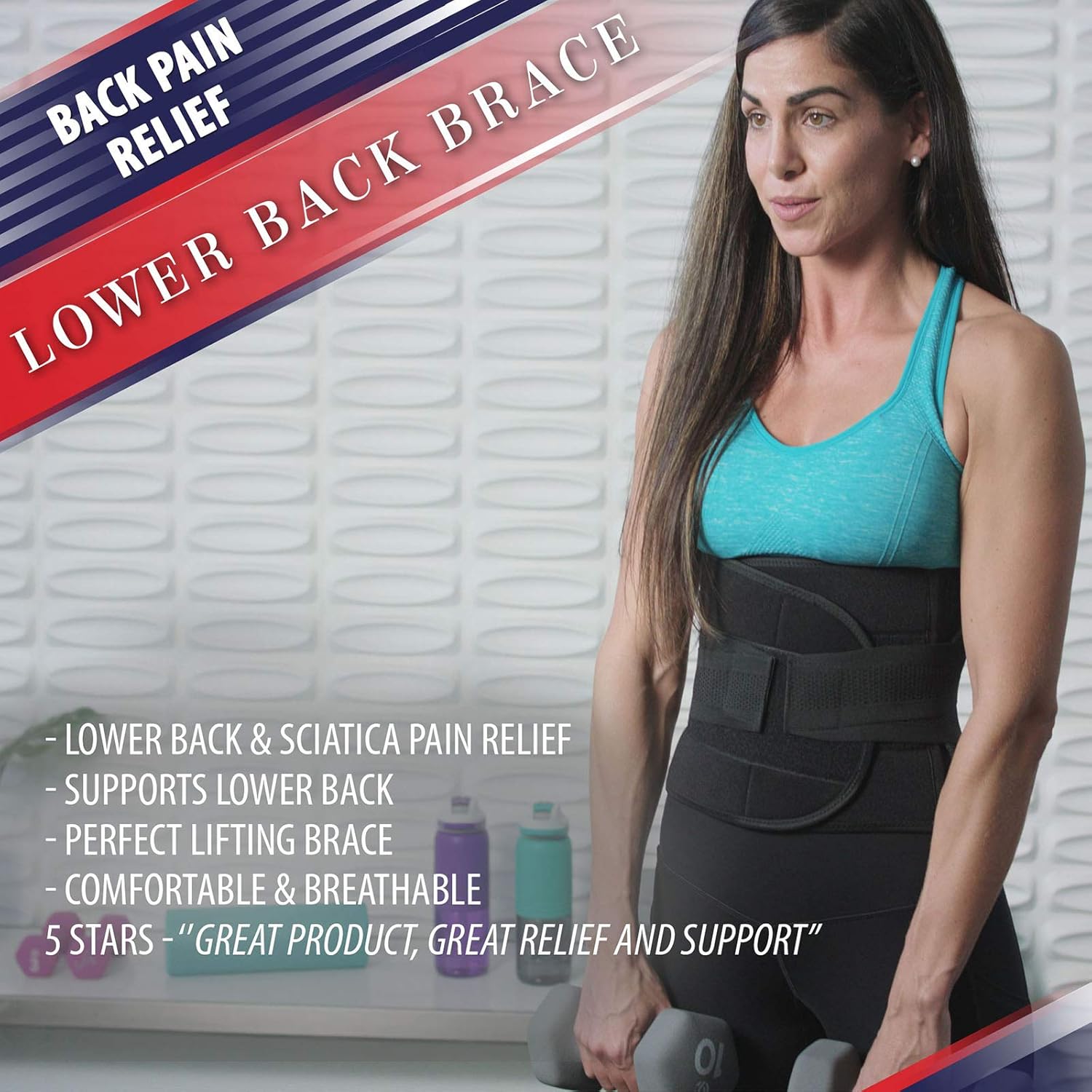 Back Brace for Lower Back Pain – Lumbar Support Belt for Sciatica Nerve ...