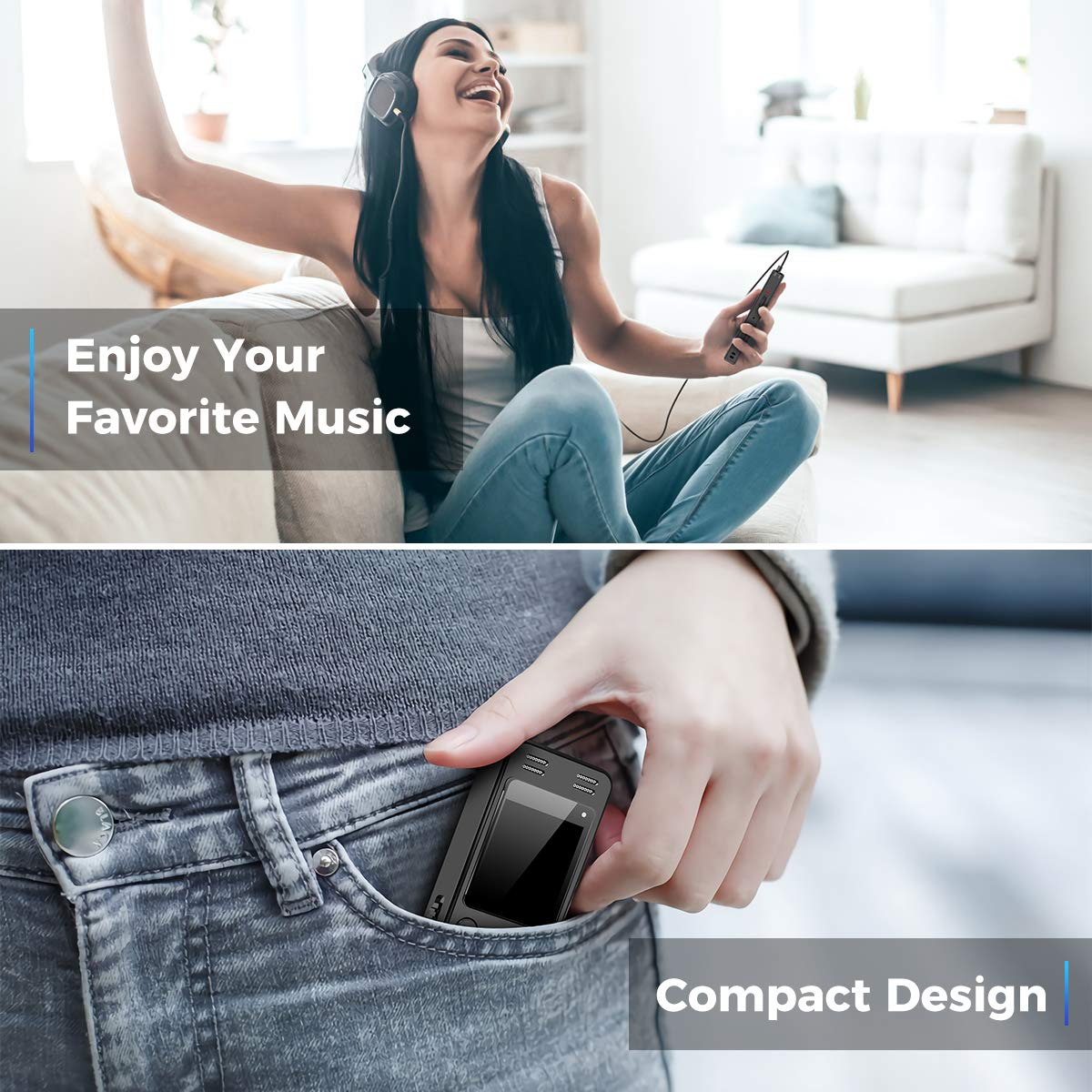 128GB Digital Voice Recorder For Lectures Meetings - EVIDA 9296 Hours ...