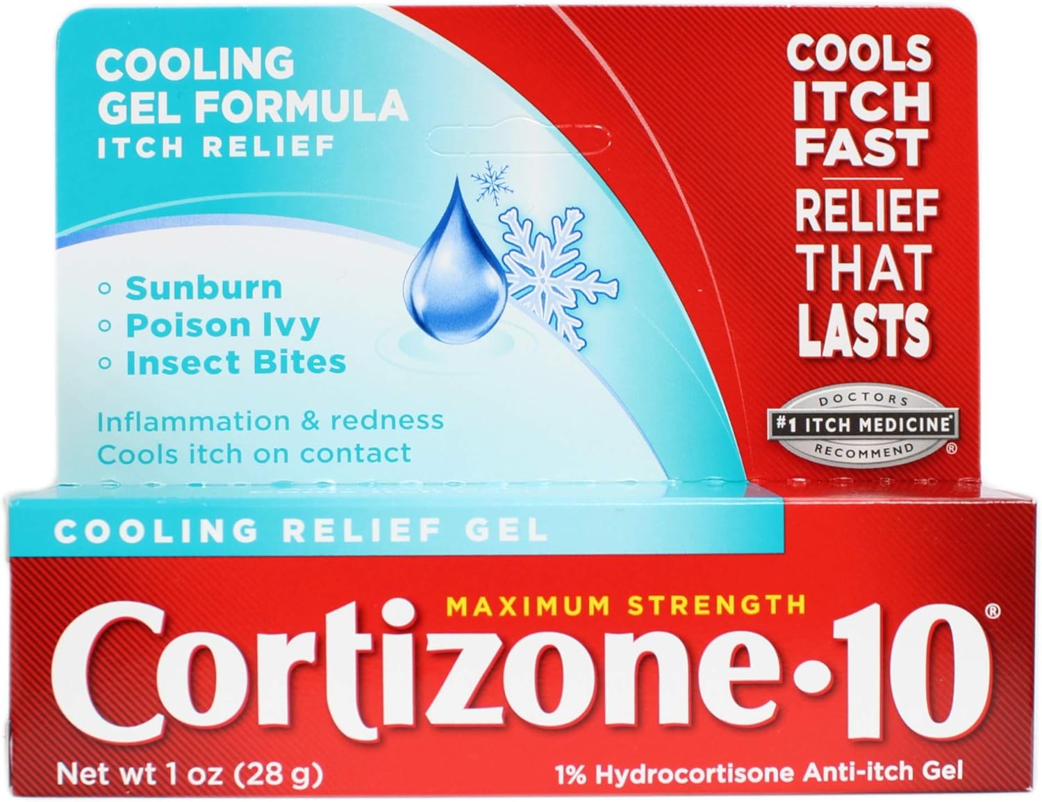 Amazon.com: CORTIZONE-10 Cooling Relief Anti-Itch Gel, 1 Oz (Pack of 4 ...