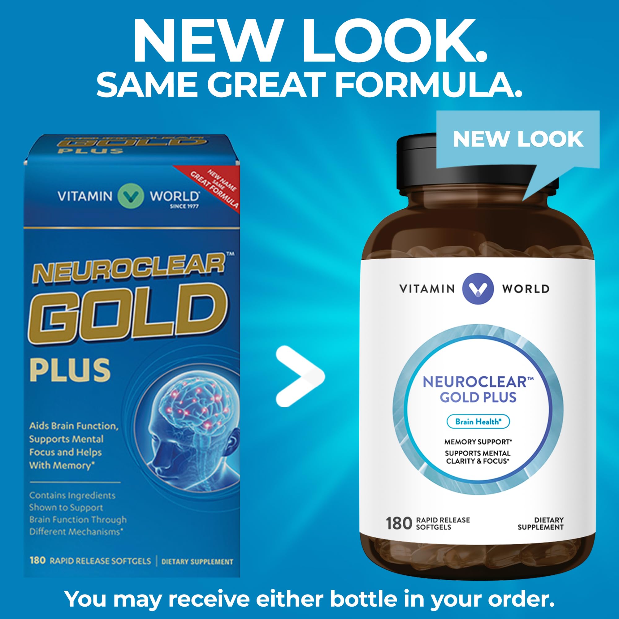 Vitamin World NeuroClear™ Gold Plus | Rapid Release Brain Support ...