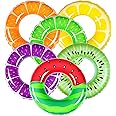 Amazon.com: 6 Pcs Fruit Inflatable Pool Floats Swimming Rings ...