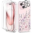 Amazon.com: GVIEWIN for iPhone 15 Case, [5 in 1] with 2X Screen Protector & 2X Camera Lens ...