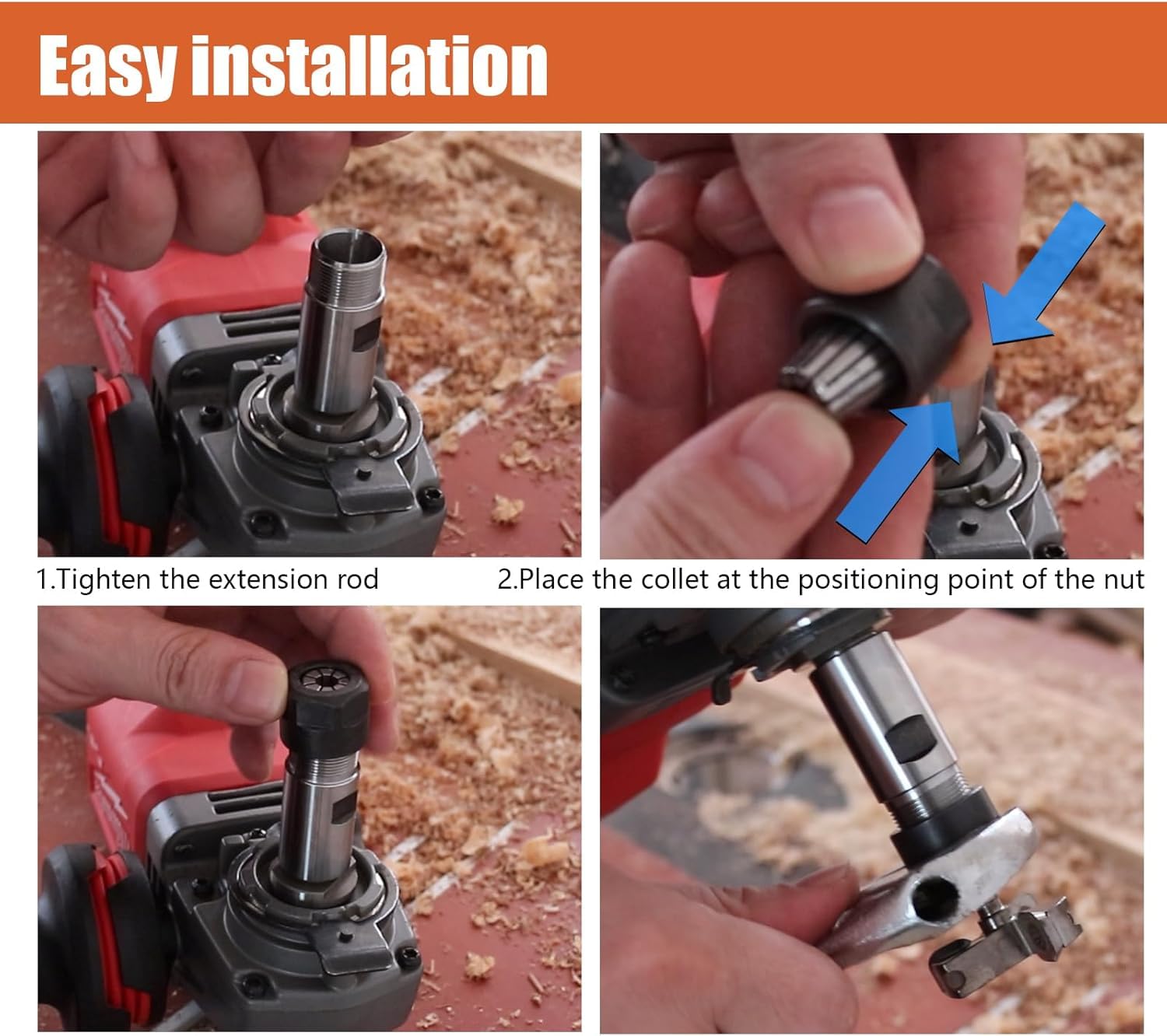 Mua ER11 Collet Chuck Motor Shaft Spindle Extension Rod Adapter Inner ...