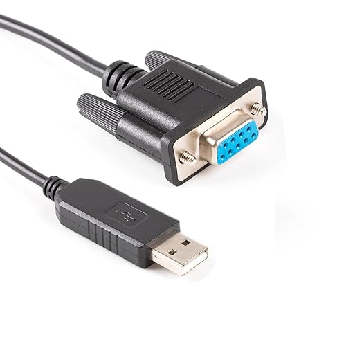 Cross Wired USB serial Cable FTDI ft232r USB RS232 to DB9 Female ...