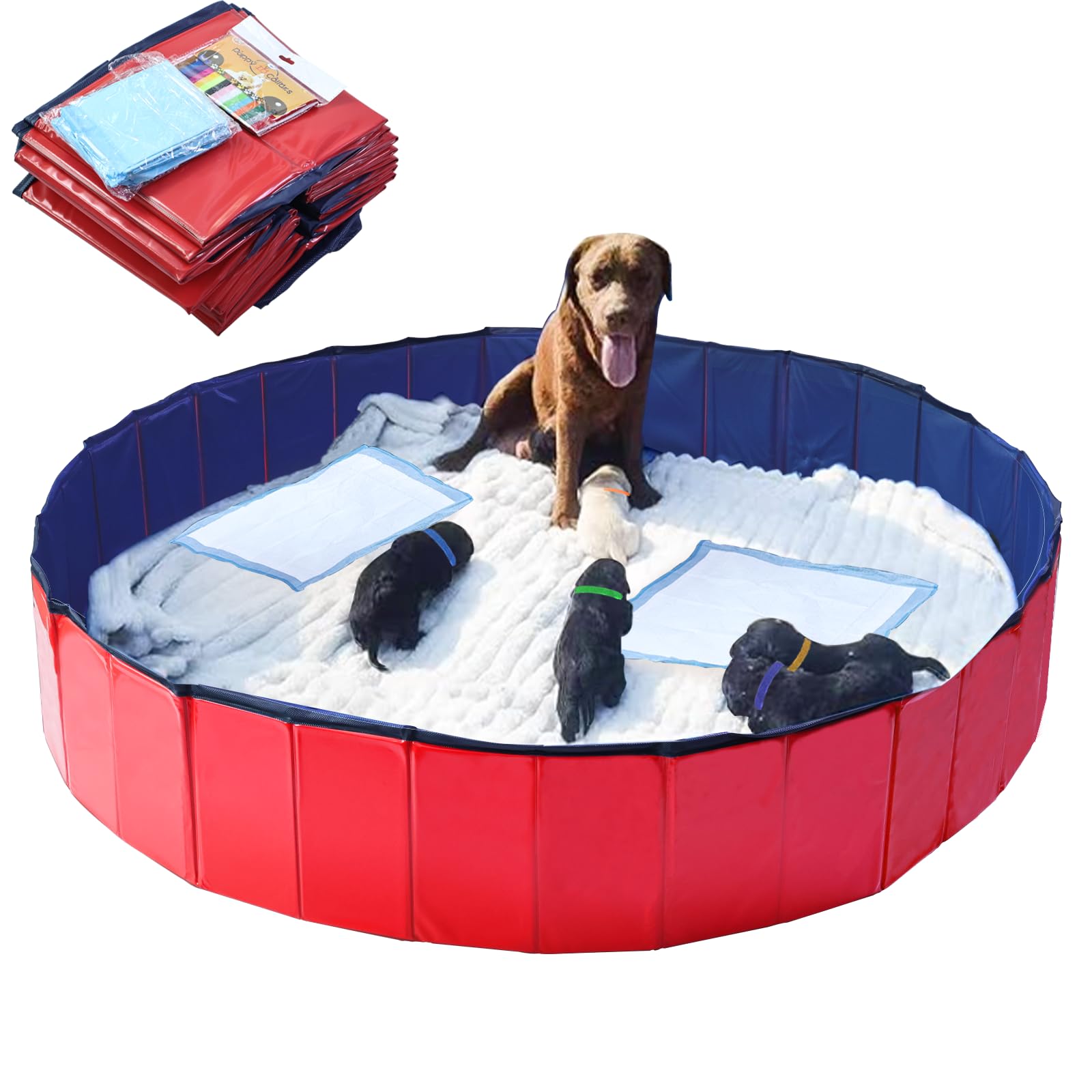 Artilife Dog Whelping Box,Dog Whelping Box Pool,Whelping Box for Dogs ...