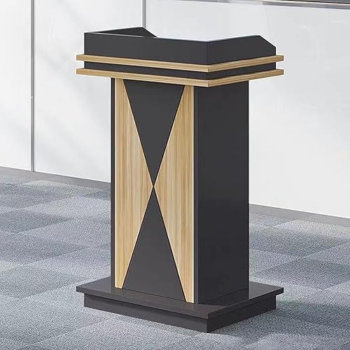 Wooden Podium Stand for Lectern Presentation, Pulpit with 3-Tier ...