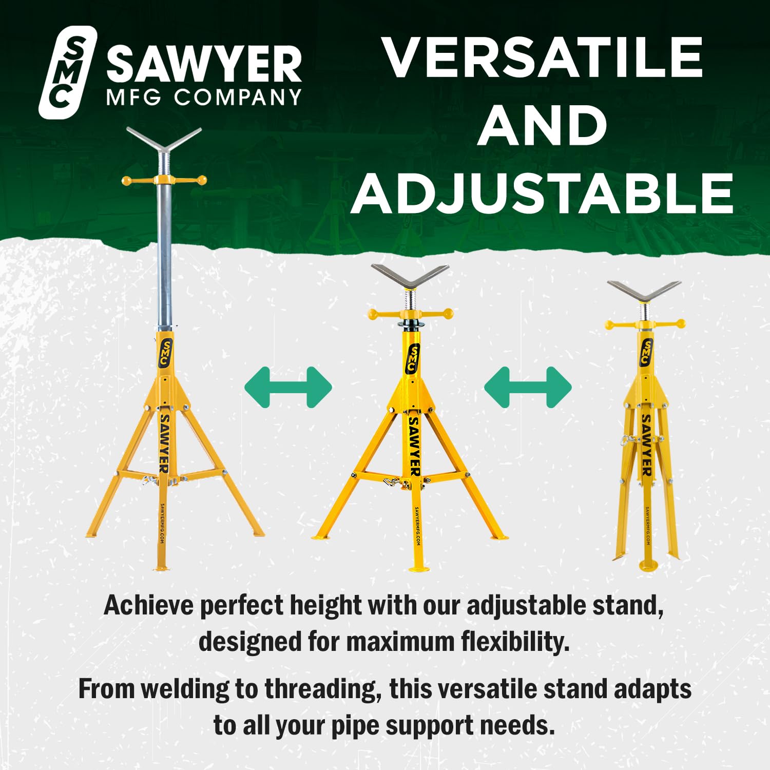 Mua Sawyer Mfg Company Folding V Head Pipe Stand - Heavy Duty Steel ...