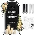 Amazon.com: Black Arch Wedding Easel Stand for Sign Board, 60x24x15 ...