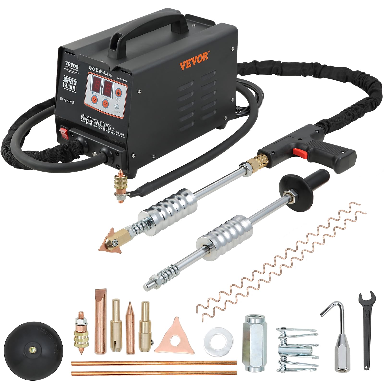VEVOR 110V Spot Welder Dent Puller, 3000W Stud Welder Dent Repair Kit ...