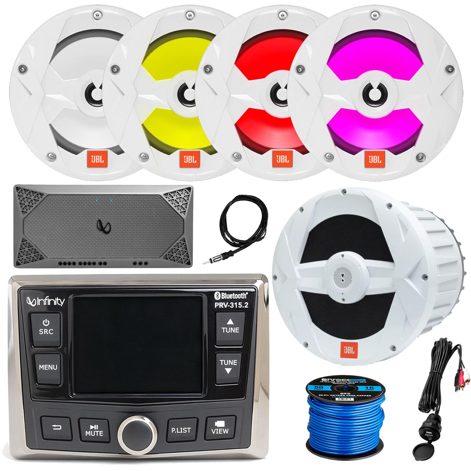 Mua JBL Marine Gauge Style USB Bluetooth AM/FM Radio Digital Media ...